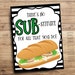Sub Sandwich Appreciation Sign Employee Appreciation Teacher Lunch ...