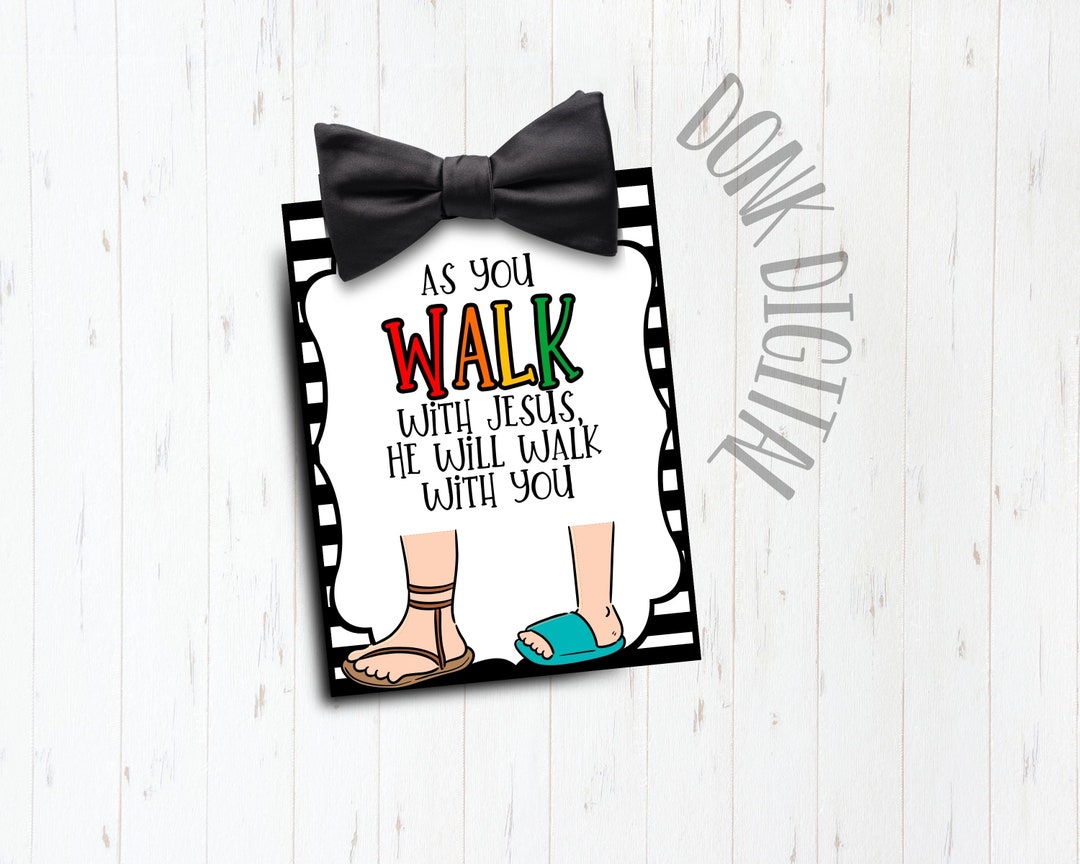 As You WALK With Jesus He Walks With You - Sunday School Printable ...