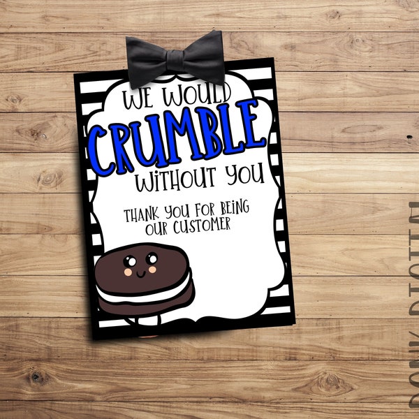 We Would Crumble Without You - Etsy