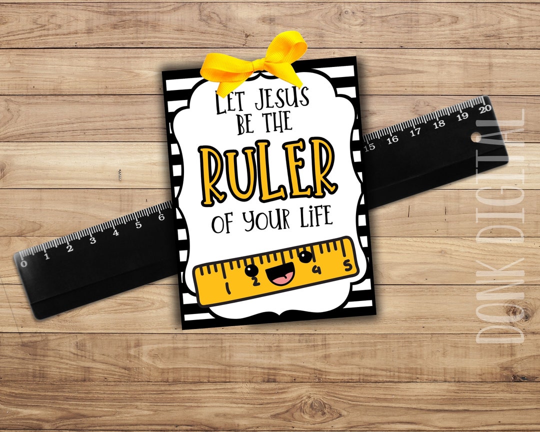 Let Jesus Be the RULER of Your Life - Sunday School Printable - Church ...