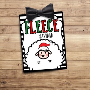 FLEECE Navidad- Merry Christmas Tag- Funny Christmas Tag - Etsy