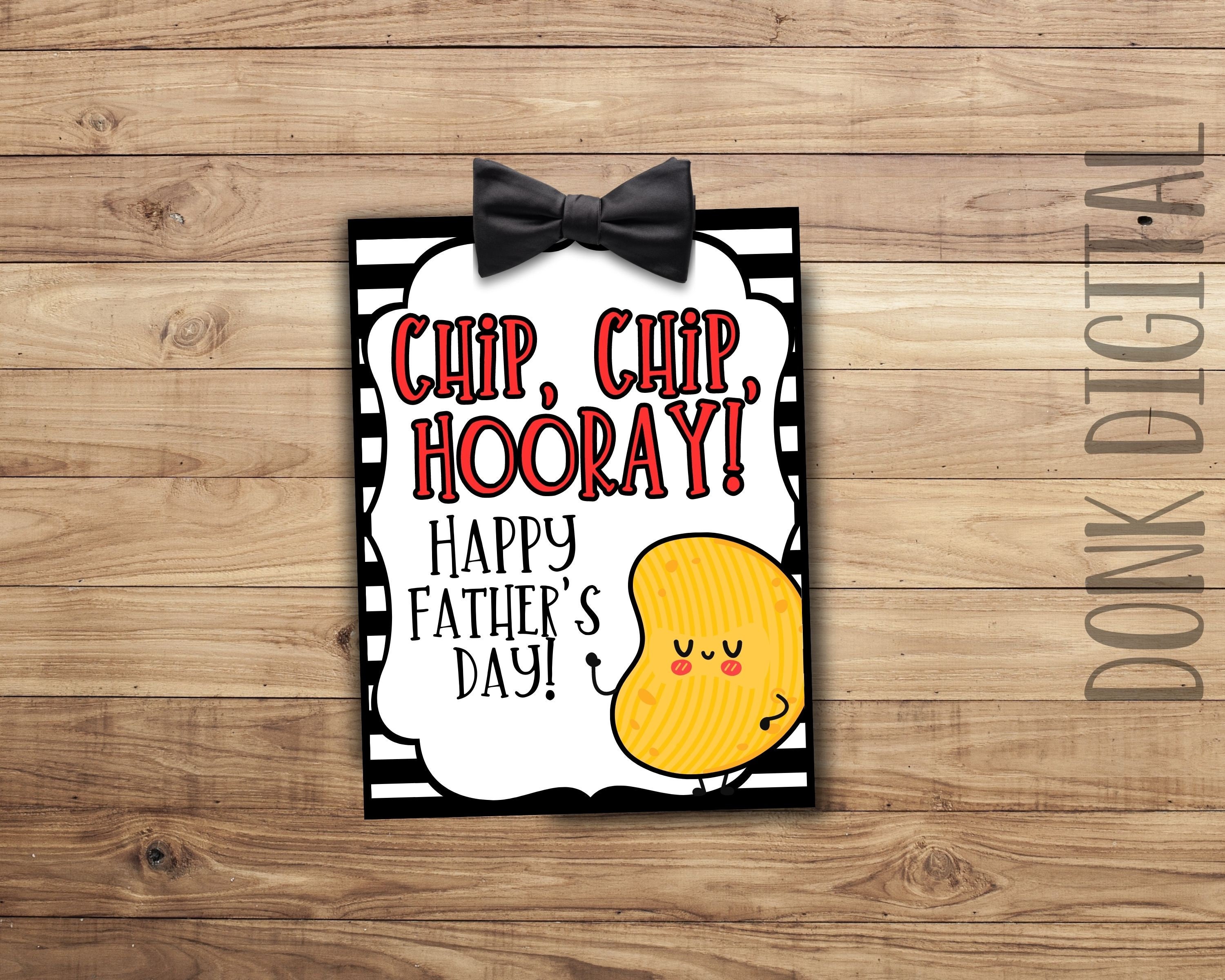 Father's Day Chip Tag: Printable (PDF File) - Etsy