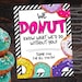 Donut Appreciation Sign Employee Appreciation Teacher Lunch-donut Thank ...