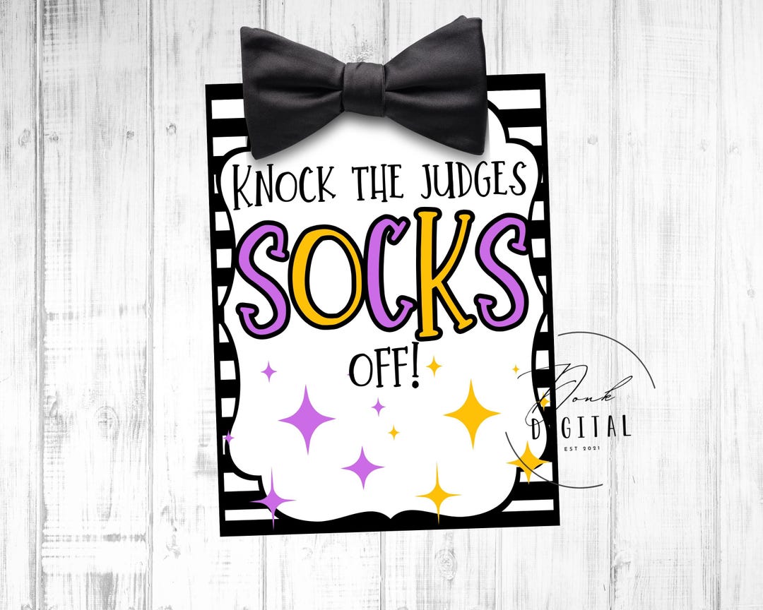 Knock the Judges' Socks off Gift Tags: Gymnastics, Dance, Cheer ...