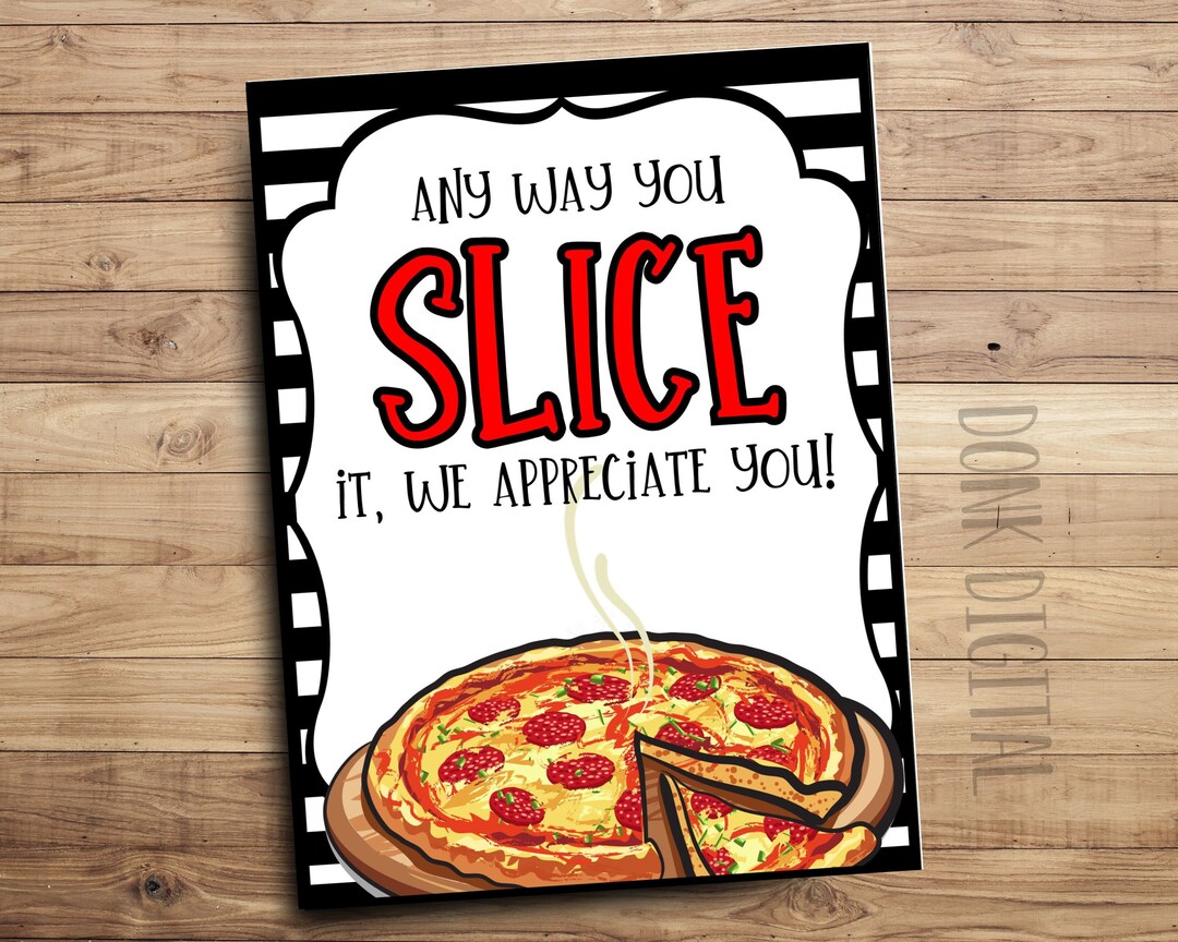 Pizza Appreciation Sign- Appreciation Sign - Employee Appreciation ...