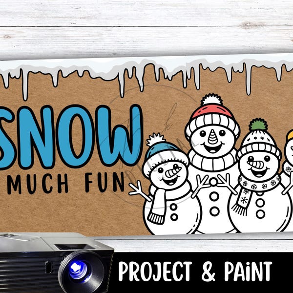 Snowman Painted Banners - Etsy