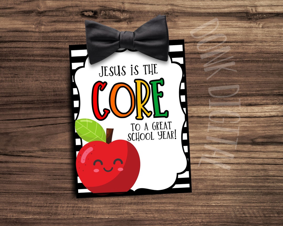 Jesus is the CORE to a Great School Year - Sunday School Printable ...