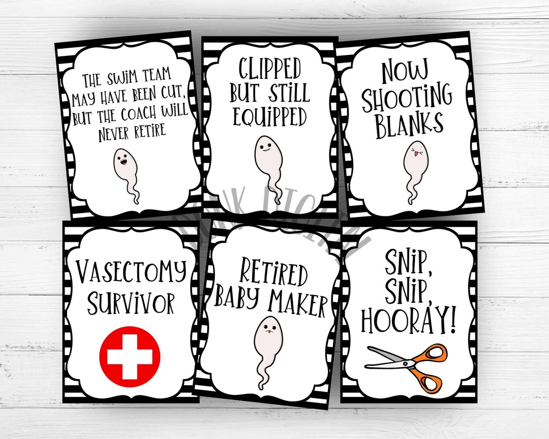 Vasectomy Care Package- Vasectomy Humor- Digital Download- Vasectomy ...