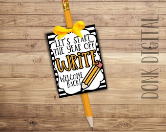 Back to School Printable Welcome Back Let's Start the - Etsy