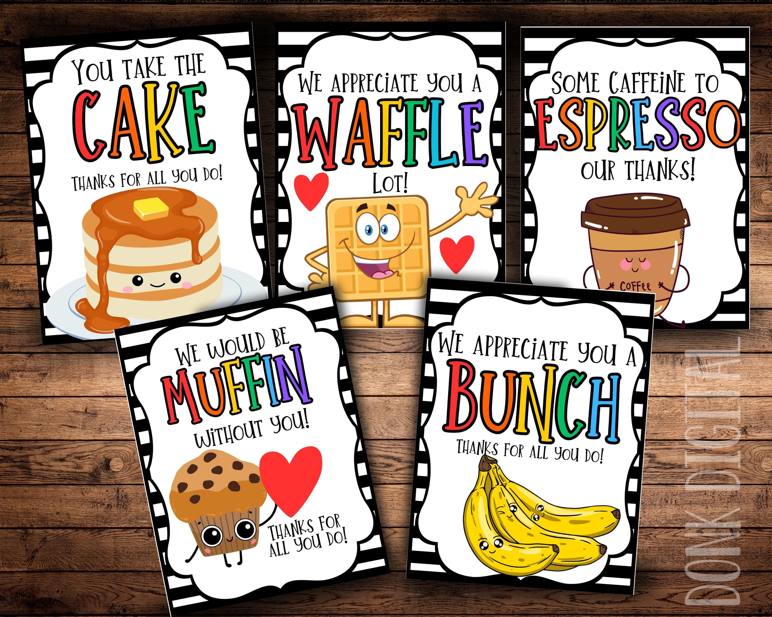 Breakfast Appreciation Sign BUNDLE: Printable (PDF) - Etsy