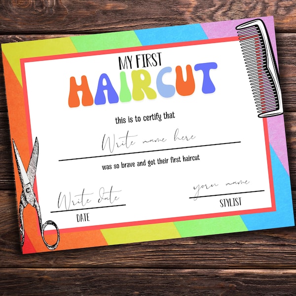 First Haircut Keepsake - Etsy
