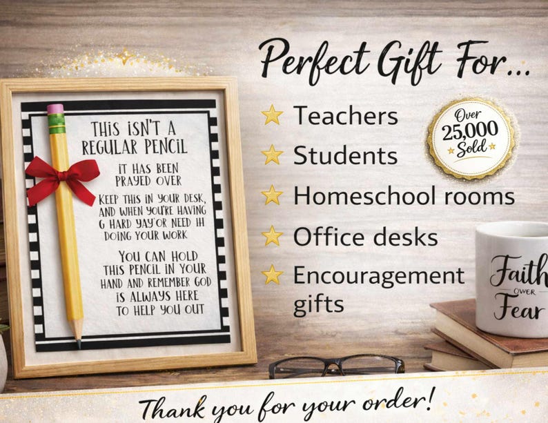 Pencil Prayer Printable: Christian Classroom Decor & Teacher ...