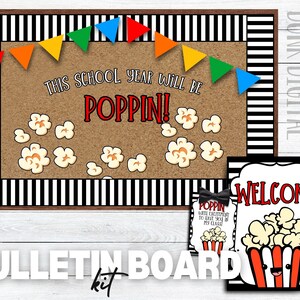 Poppin' School Year Bulletin Board Kit: Classroom Decor (digital ...