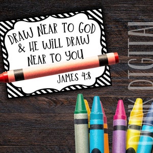 Draw Near to God and He Will Draw Near to You Sunday School Printable ...