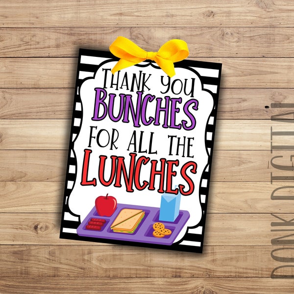 Thank You for Cafeteria Staff - Etsy