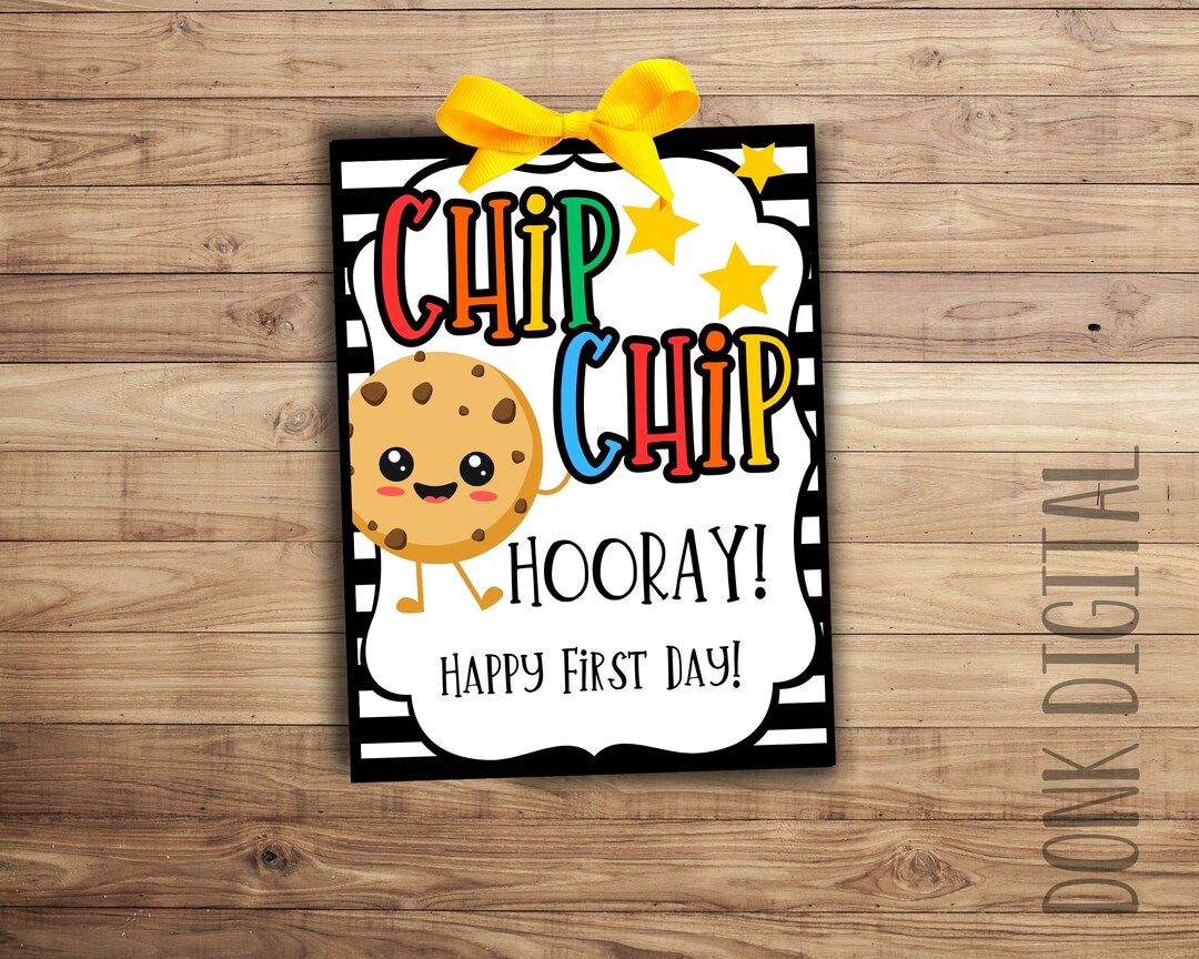 Cookie First Day of School Tag -student Gift - Classroom Gift - Teacher ...