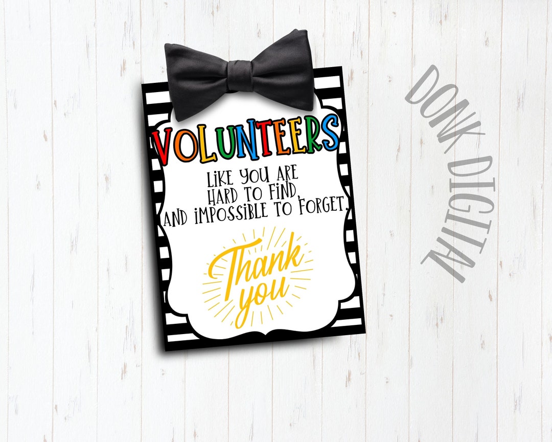 Volunteers Like You - Classroom Volunteer- Appreciation Week Hang Tag ...