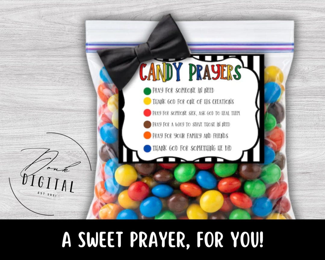 Candy Prayers: Printable (PDF) - Etsy