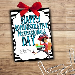 Happy Administrative Professionals Week- Secretary Gift- Appreciation ...