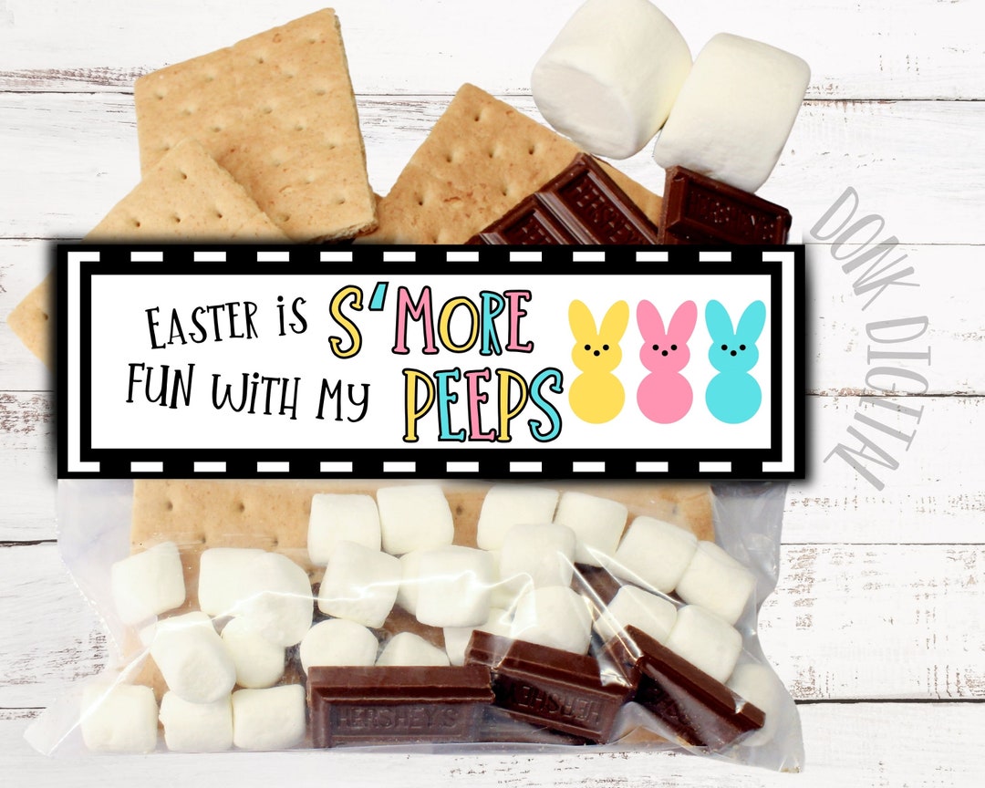 Easter S'more Fun Peeps Baggie Topper (PDF File) - Etsy