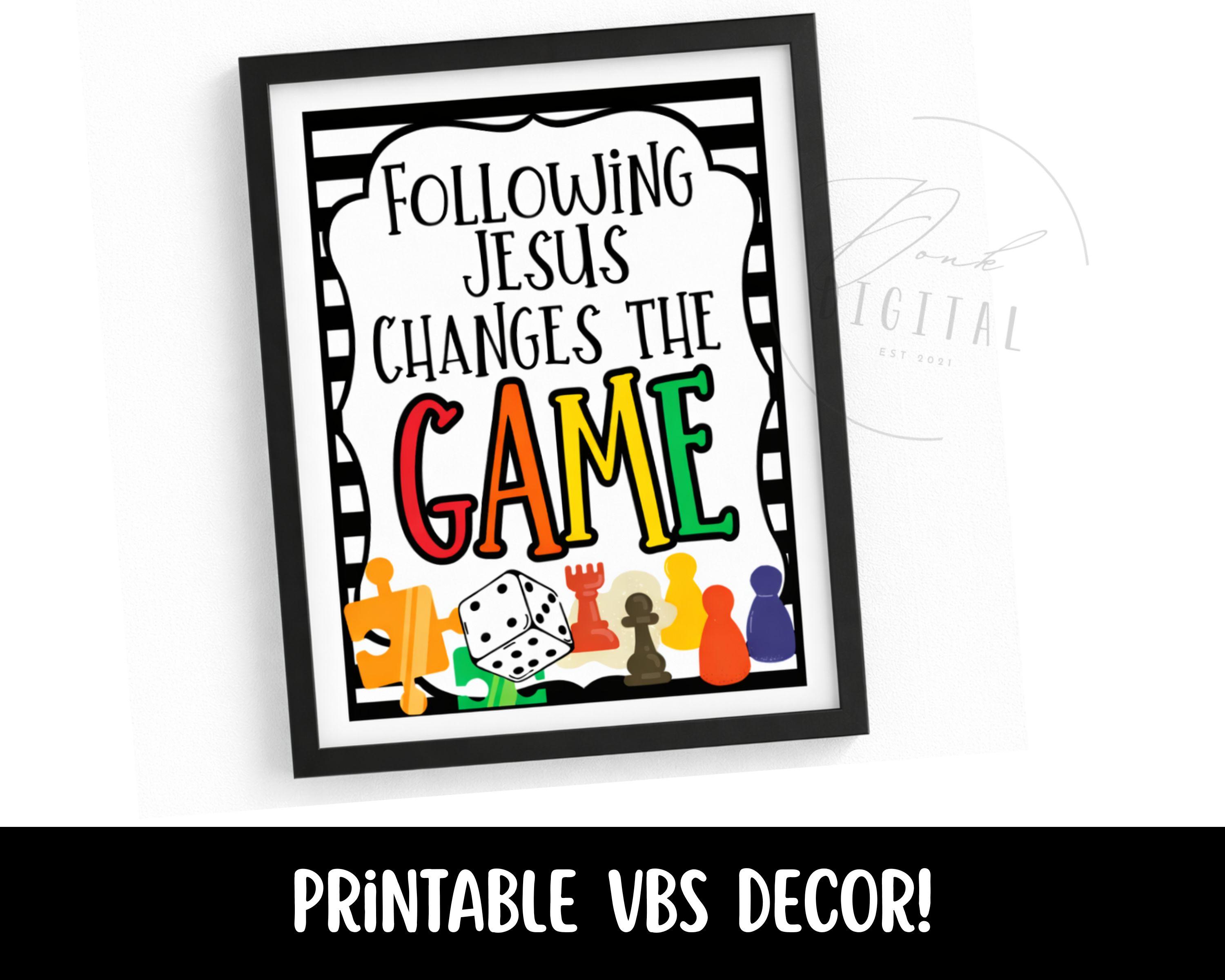 Following Jesus Changes the Game Sign: 8x10 Sign (digital Download) - Etsy