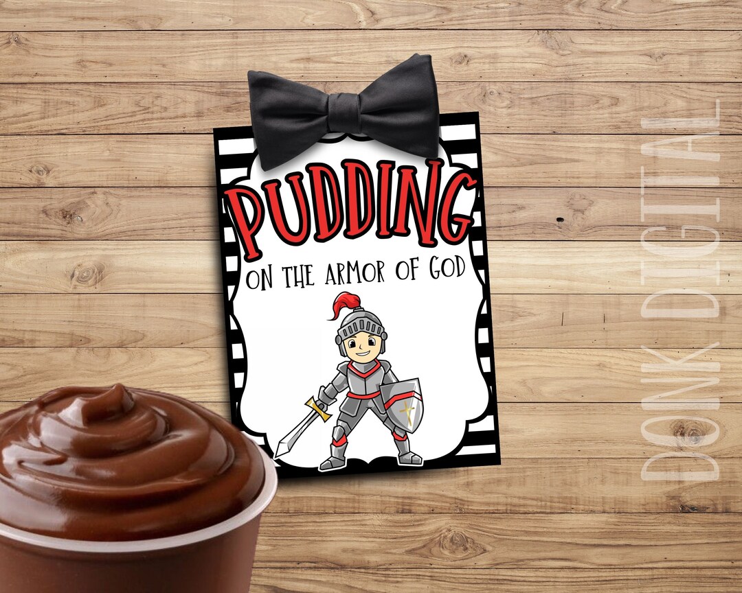 PUDDING on the Armor of God- Sunday School Printable - Church Printable ...