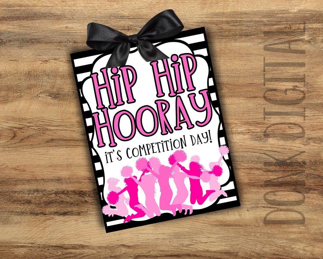 Good Luck Favor Tags - Cheerleading Competition Gift (PDF File) - Etsy