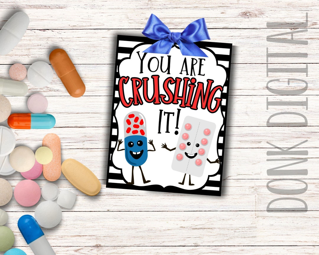 Pharmacy Appreciation Gift Tag: 'you Are Crushing It' Printable ...