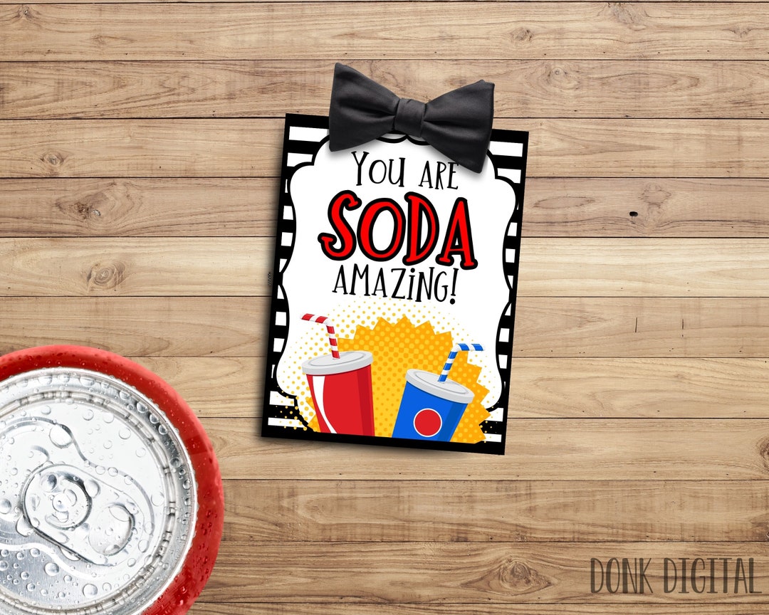 You Are SODA Amazing - Team Appreciation -teacher Appreciation-employee ...