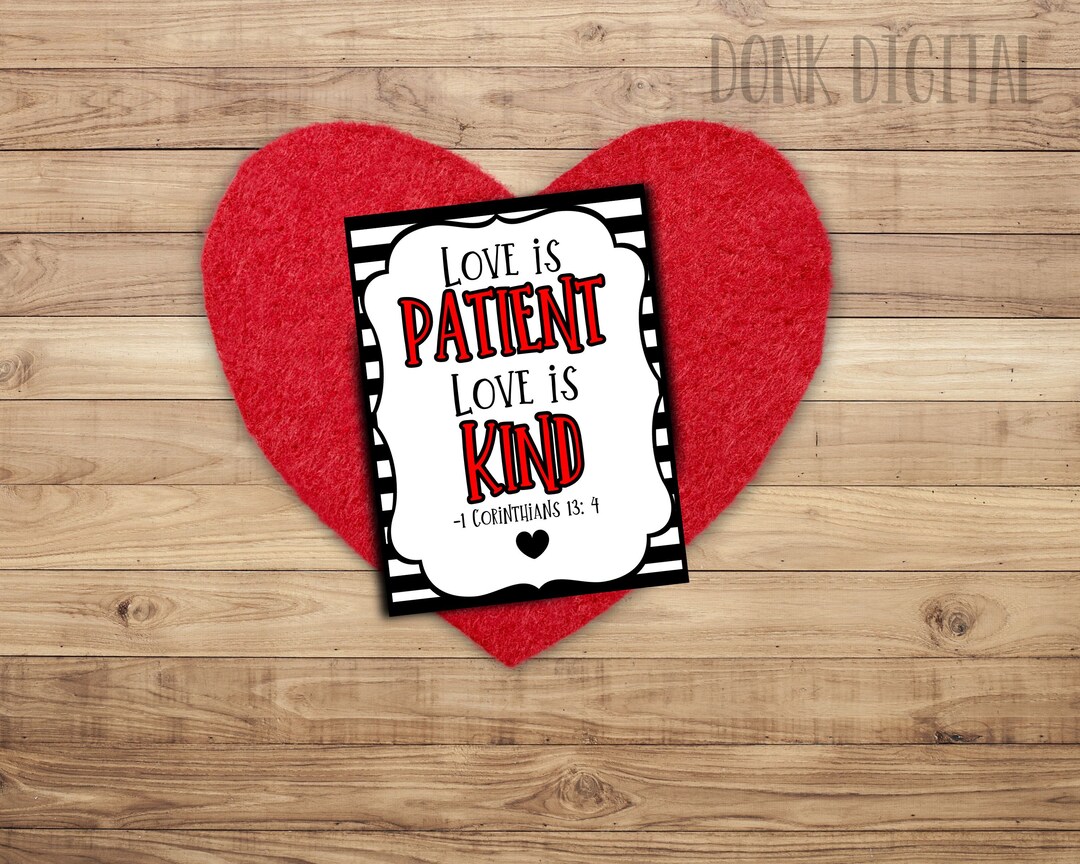 Love is PATIENT Love is KIND - Sunday School Printable - Church ...