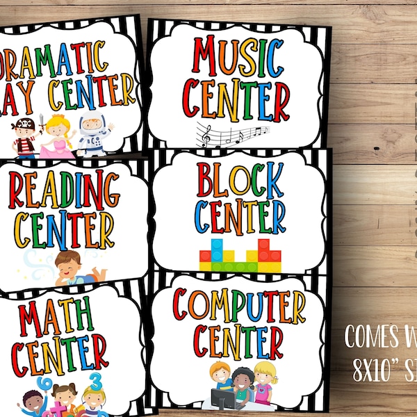 Preschool Center Signs - Etsy