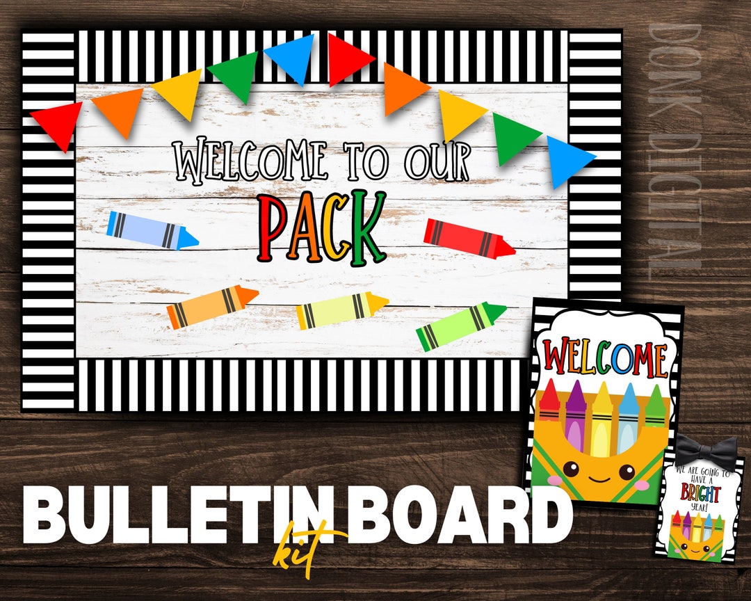 Welcome to Our PACK Bulletin Board -classroom Decor-bulletin Board Kit ...