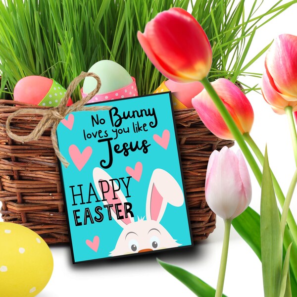 No Bunny Loves You Like Jesus - Etsy