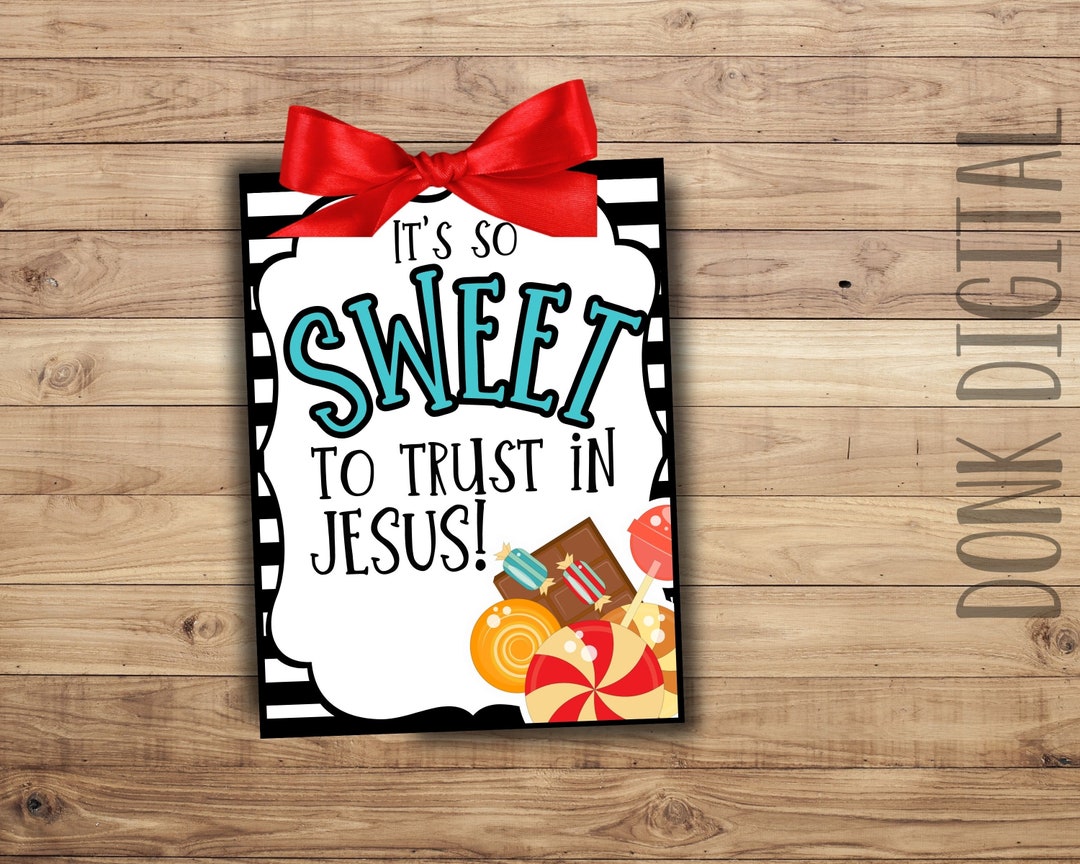 It's so SWEET to Trust in Jesus- Sunday School Printable - Church ...