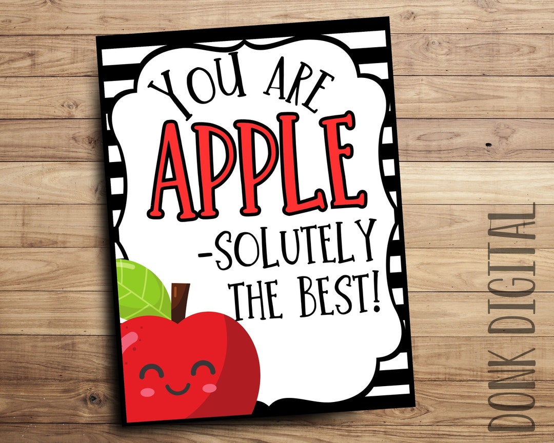 You Are APPLESOLUTELY the Best - Appreciation Sign- Employee ...