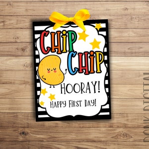 Chip Chip Hooray Happy First Day -student Gift - Classroom Gift ...