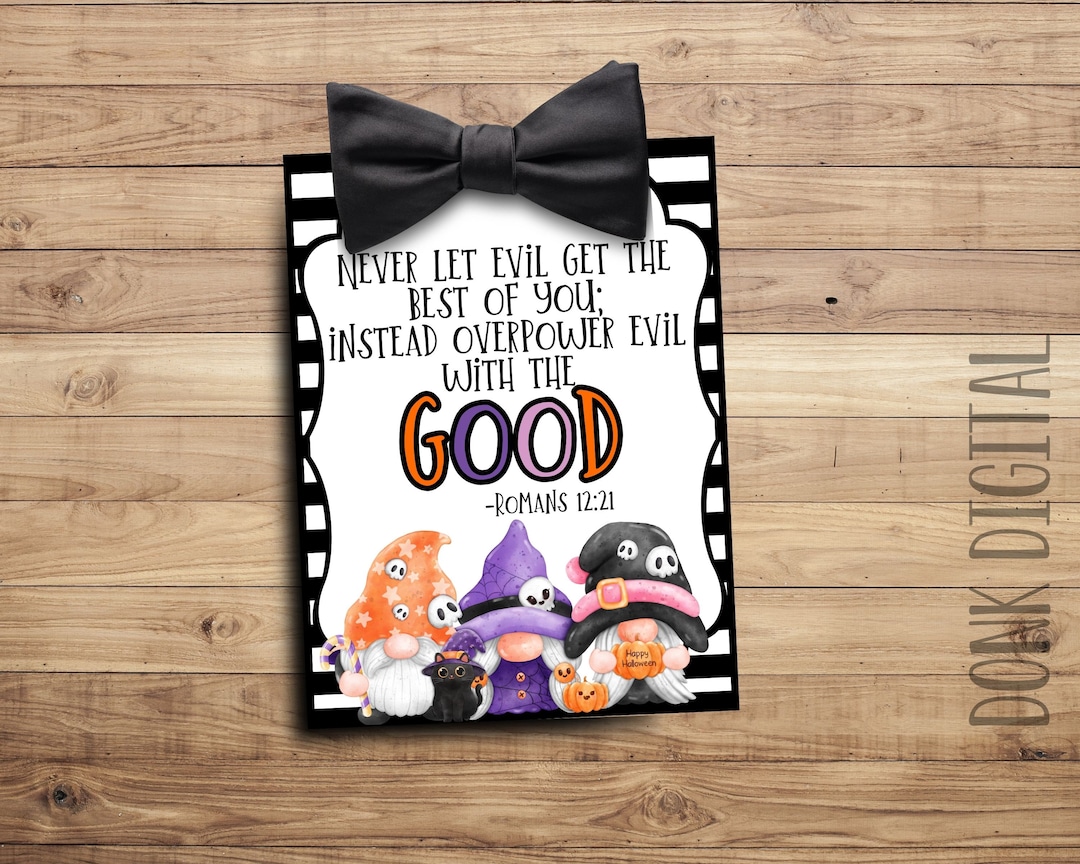 Halloween Bible Verse Tag- Religious Halloween Tag - Sunday School ...