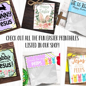 Easter Story Snack Mix Tag-bible Verse Easter- Religious Tag - Church ...