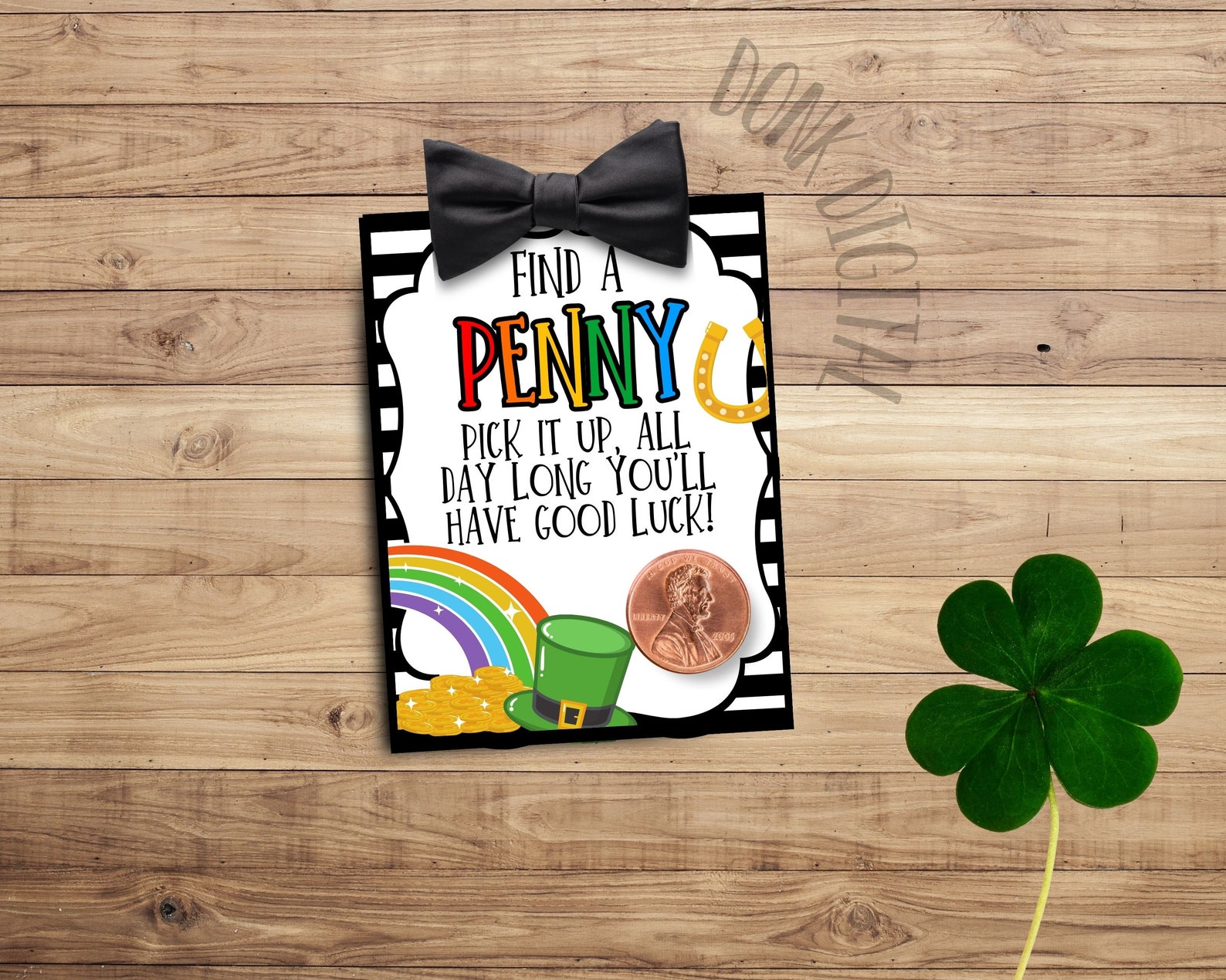 Lucky Penny Printable: St Patricks Day (PDF) - Etsy