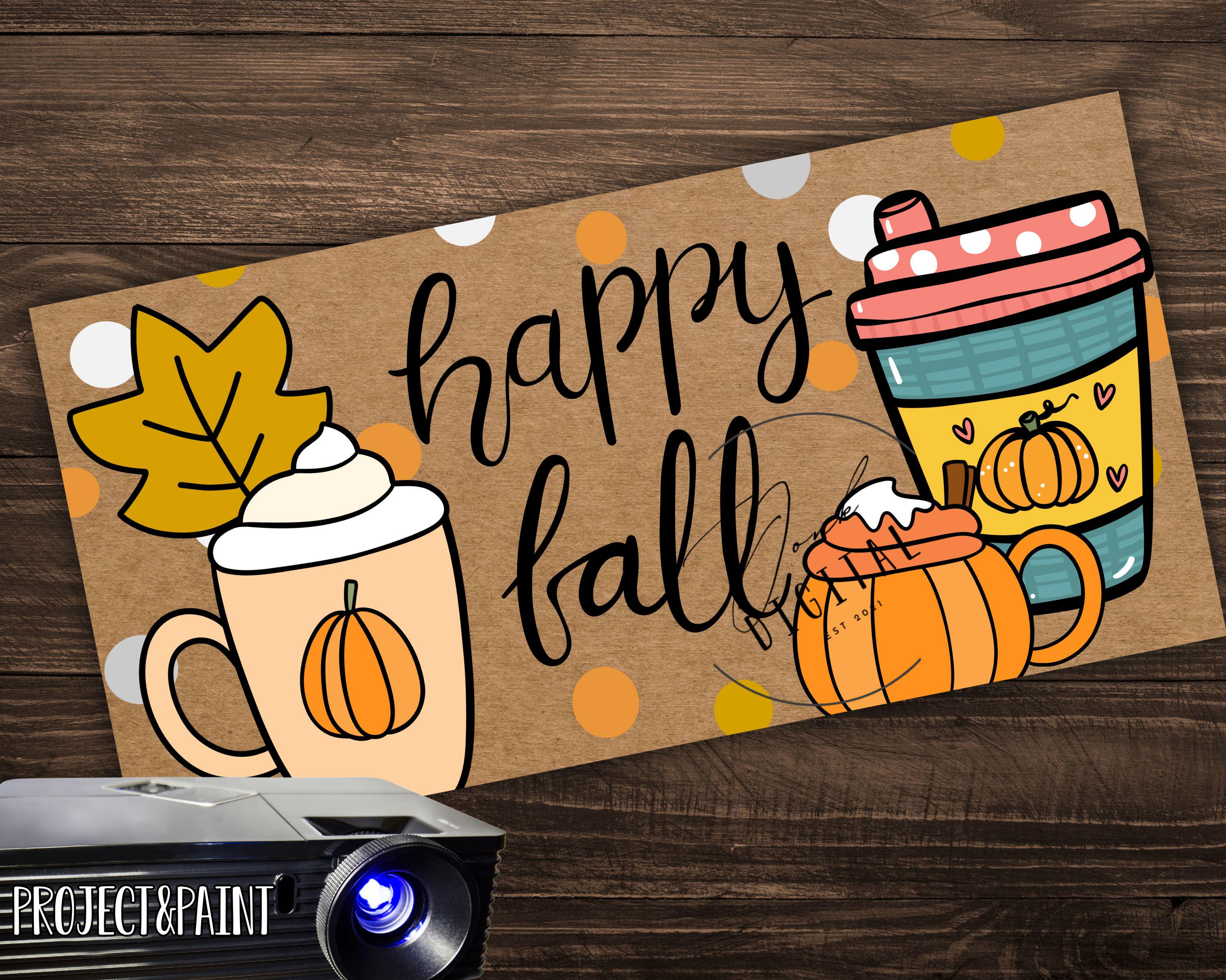 Paint Your Own Banner Happy Fall - Etsy