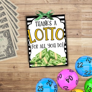 Thanks a LOTTO for All You Do - Team Appreciation -teacher Appreciation ...