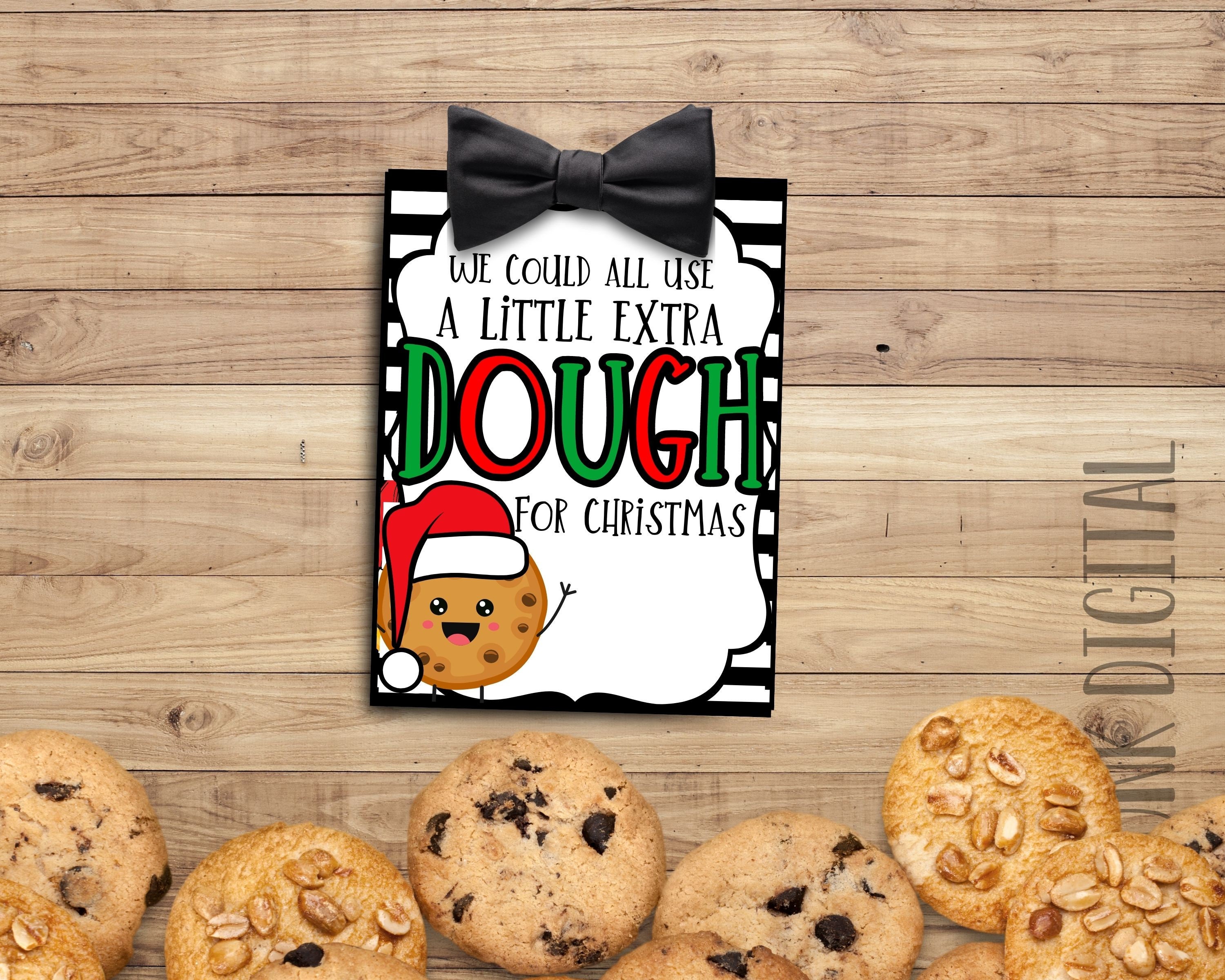 Christmas Cookie Dough Gift Tag: Neighbor Party Favor (PDF) - Etsy