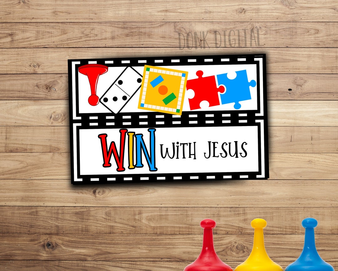 Win With Jesus - Sunday School Printable - Church Printable - Religious ...