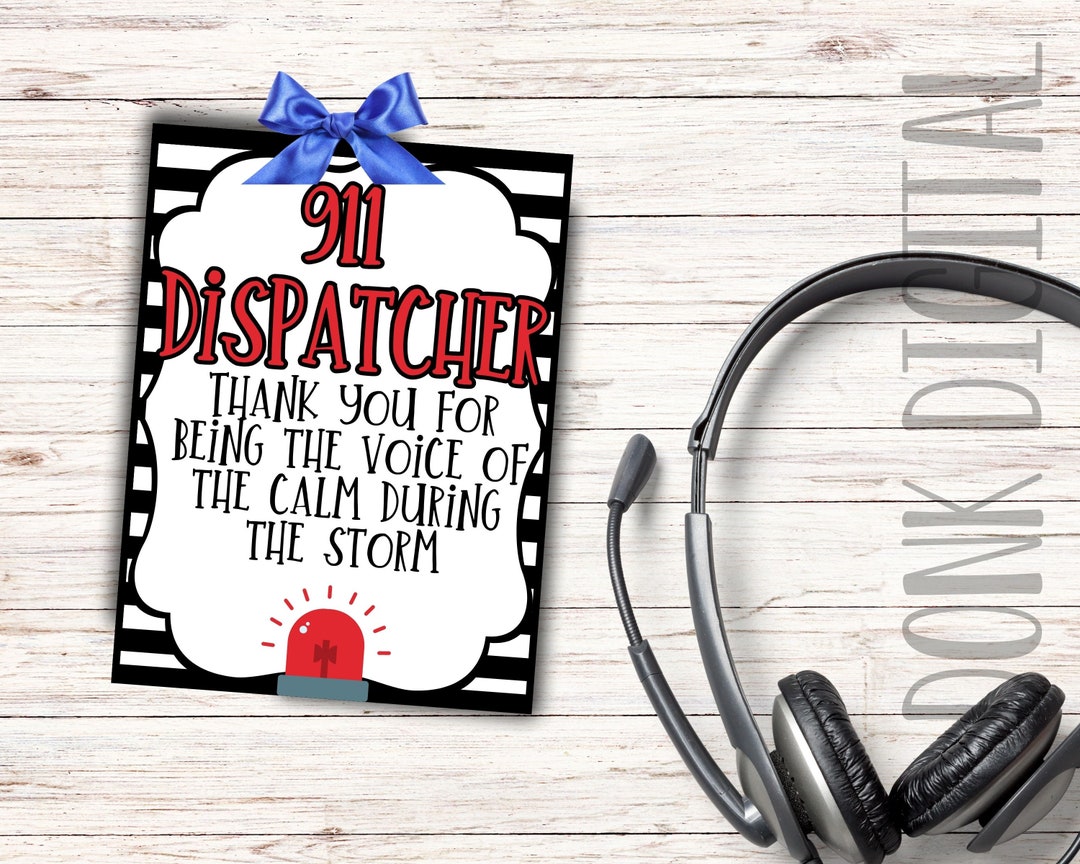 911 Dispatcher Tag - Dispatcher Appreciation- Public Safety ...
