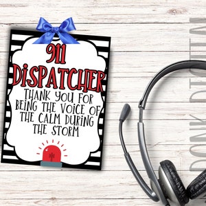 911 Dispatcher Tag - Dispatcher Appreciation- Public Safety ...