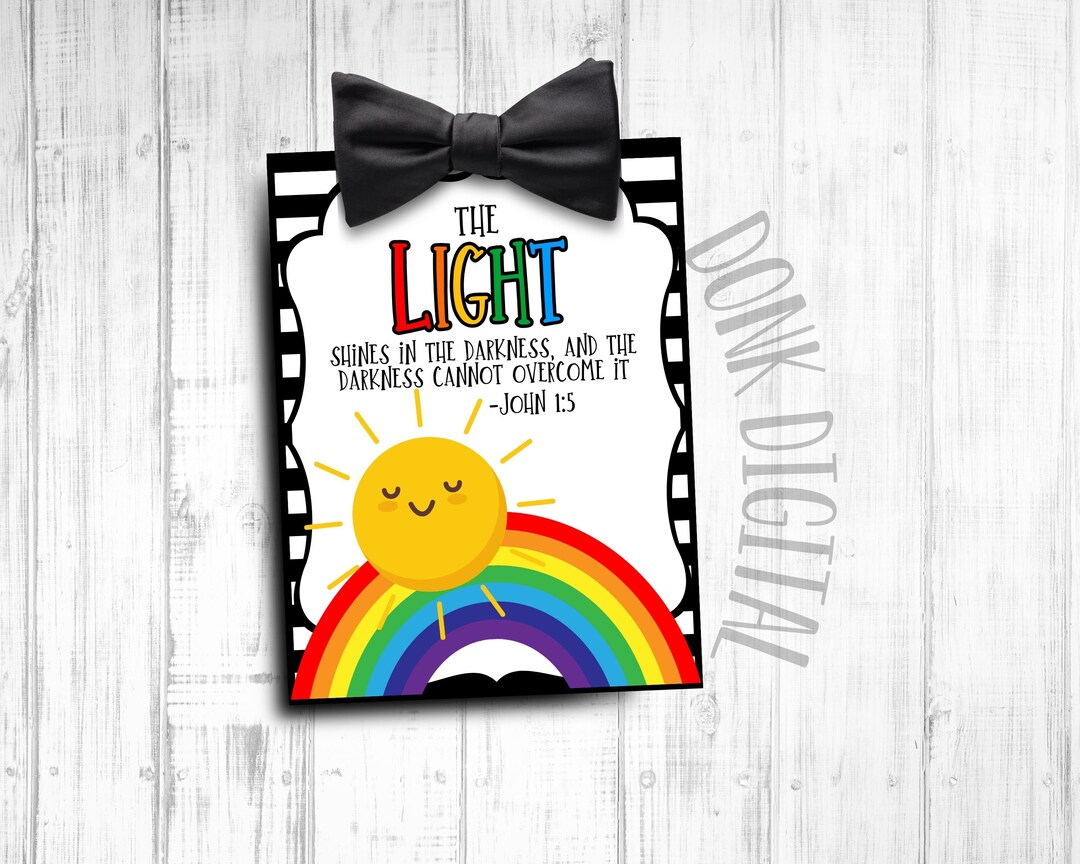 RAINBOW Bible VERSE - Sunday School Printable - Church Printable ...