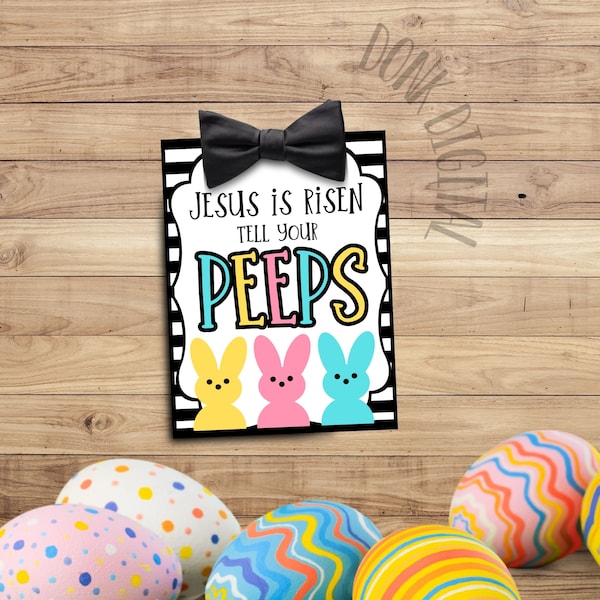 Jesus is Risen Tell Your Peeps - Etsy