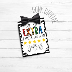 Extra Gum Teacher/employee Appreciation Tag (PDF) - Etsy