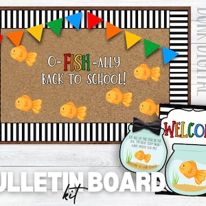 O-fish-ally Back to School Bulletin Board Kit (digital Download) - Etsy