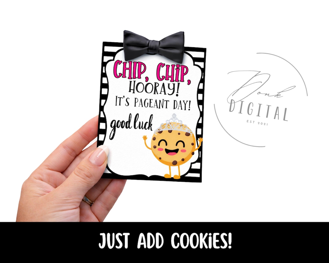 Pageant Good Luck Gift Tag : Printable (PDF) - Etsy